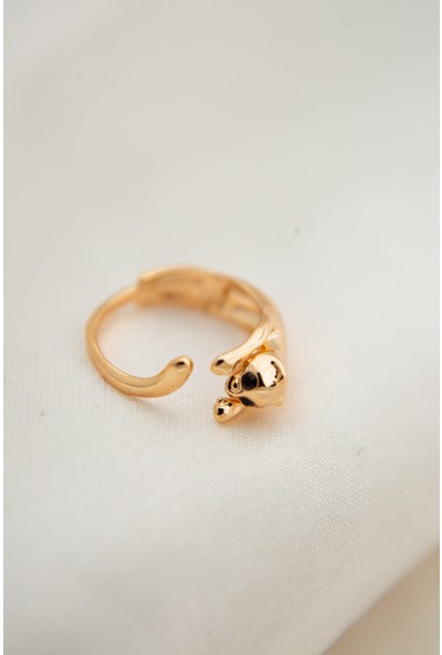 Elika Silver Kadın Kedi Model Ayarlanabilir Tasarım Yüzük