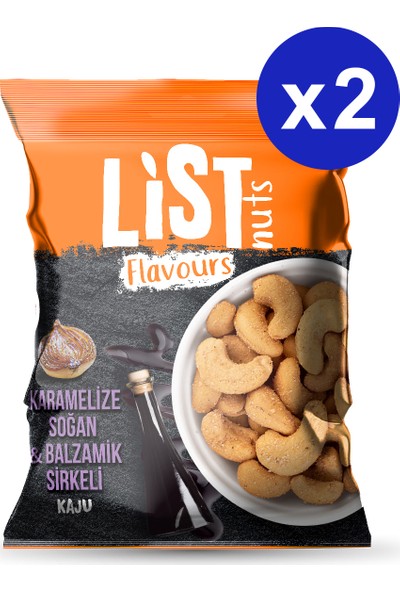 List Flavours Karamelize Soğan & Balzamik Sirkeli Kaju 2 x 100 gr List Flavours Karamelize Soğan & Balzamik Sirkeli Kaju 2 x 100 gr
