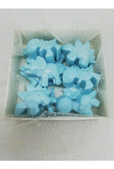 Dolce Sabun - Kokulu Süs Sabunu - Sevimli Dinozorlar - Mavi - 12 Adet