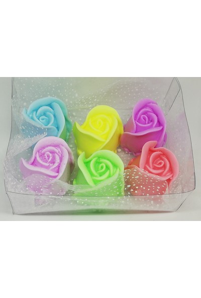 Dolce Sabun - Kokulu Süs Sabunu - Gül 6 Adet - Rengarenk Dolce Sabun - Kokulu Süs Sabunu - Gül 6 Adet - Rengarenk