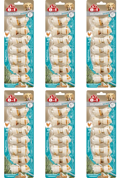 8in1 Pro Dental Bone Plak Önleyici Diş Dostu Tavuklu Ağız Bakım Kemiği 7’li Paket x 6 Adet 8in1 Pro Dental Bone Plak Önleyici Diş Dostu Tavuklu Ağız Bakım Kemiği 7’li Paket x 6 Adet