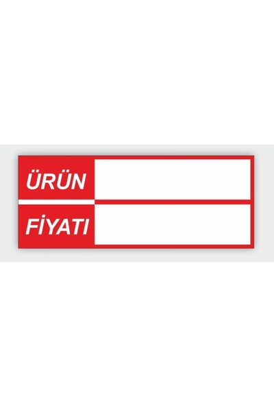 Hsn Silinebilir Pvc Kaplamalı Etiketi Raf Önü Etiketi 30'lu