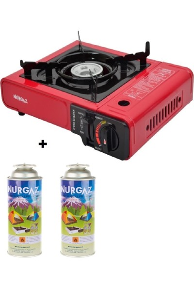 Nurgaz Portatif Ocak + 2 Kartuş Nurgaz Portatif Ocak + 2 Kartuş