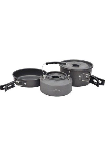 Nurgaz Üçü Bir Arada Tencere Tava Çaydanlık