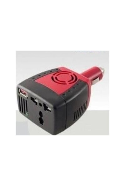 Profisher Inverter 150W Araç Çakmak 2.1A USB Çoklu Fiş Uyumlu Profisher Inverter 150W Araç Çakmak 2.1A USB Çoklu Fiş Uyumlu