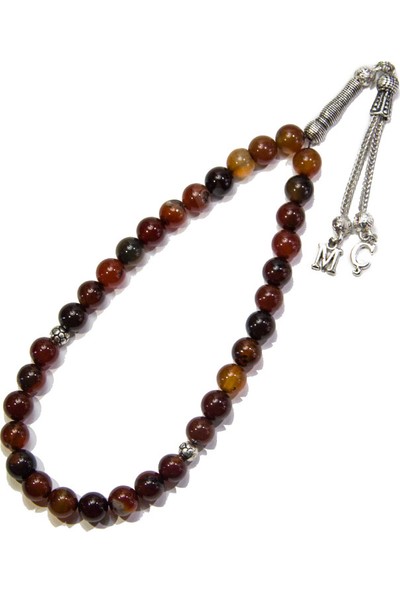 Vega Accessories Kişiye Özel Akik Doğaltaş Tesbih