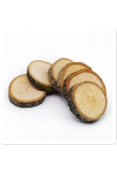 Gönül İşlerim Doğal Ağaç Kütük Dilimleri 3 x 5 cm 25'li