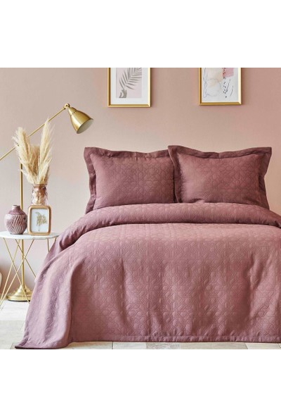 Karaca Home Şarabi Çift Kişilik Yatak Örtüsü