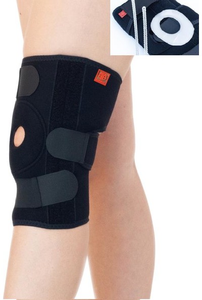 Baribox Ligament Destekli Flexible Balenli Dizlik Standart BR0507 Baribox Ligament Destekli Flexible Balenli Dizlik Standart BR0507