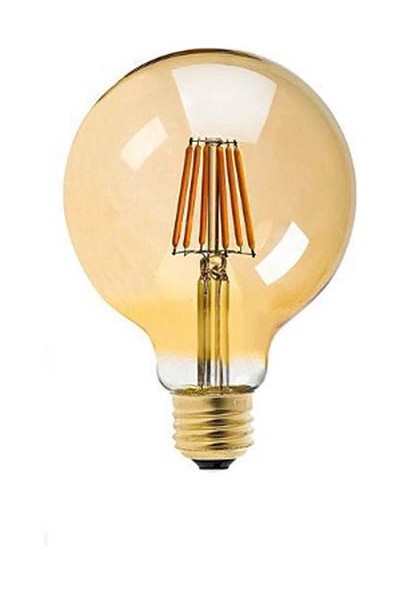 Osaka 6W G95 Yuvarlak Rustik Ampul Gold Rengi E27 Osaka 6W G95 Yuvarlak Rustik Ampul Gold Rengi E27