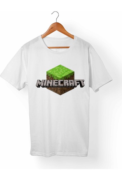 Alfa Tshirt Minecraft Çocuk Beyaz Tişört