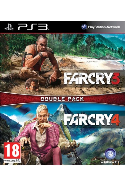 Far Cry 3 + Far Cry 4 Double Pack Ikinci El Ps3 Oyun Far Cry 3 + Far Cry 4 Double Pack Ikinci El Ps3 Oyun