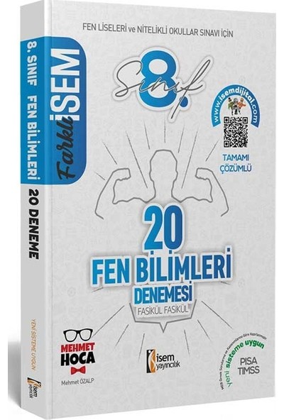Isem 2021 LGS Farklı Isem 8. Sınıf Fen Bilgisi 20'li Sarmal Deneme
