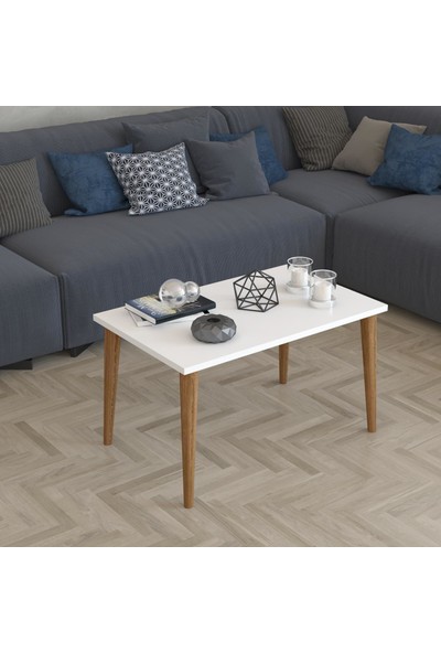 Artı Retro Orta Sehpa Beyaz