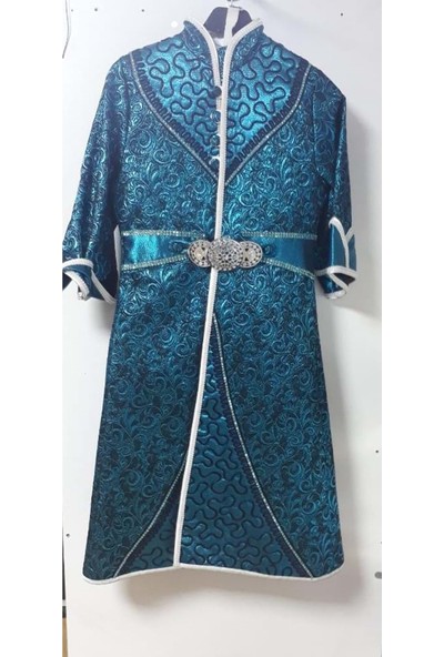 Başak Çocuk Giyim 1 Kalamazi Ertuğrul Kaftan Takım 7/12 Yaş - Mavi - 10-11 Yaş