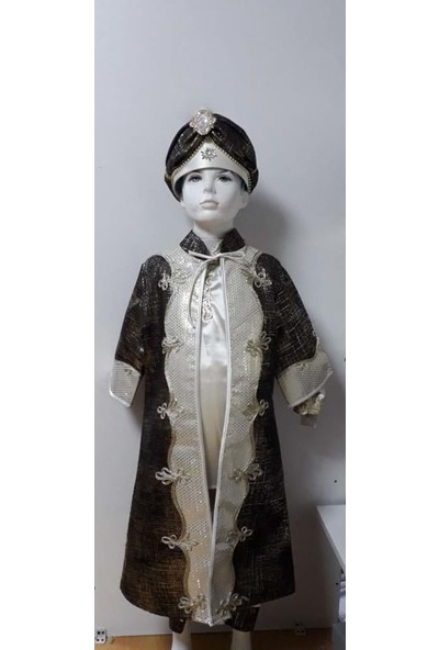 Başak Çocuk Giyim Sünnet Padisah Takım 5/12 Yaş - Kahve - 6-7 Yaş