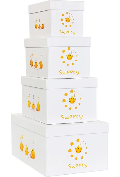 Ambalajist Hediyelik Kutu Beyaz Civcivler Ambalajist Hediyelik Kutu Beyaz Civcivler