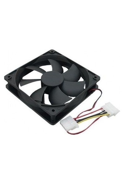 Compaxe 12CM Bilgisayar Kasa Fanı Siyah Standart + Montaj Vidaları Compaxe 12CM Bilgisayar Kasa Fanı Siyah Standart + Montaj Vidaları