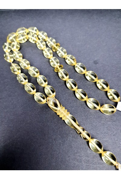 Amber By Mazukna Limon Baltık Damla Kehribar Tesbih Amber By Mazukna Limon Baltık Damla Kehribar Tesbih