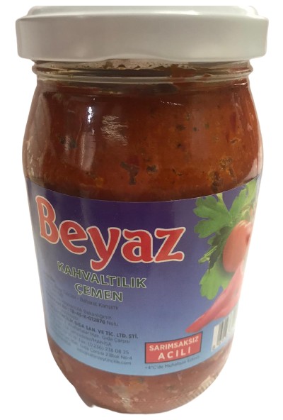 Beyaz Kahvaltılık Acuka Çemen Sarımsaksız Acılı 350 gr Beyaz Kahvaltılık Acuka Çemen Sarımsaksız Acılı 350 gr