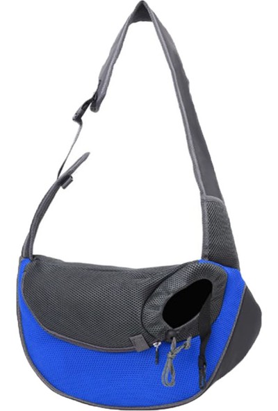 Carneil Mavi Hanger Large Tek Omuz Askılı Küçük Irk Kedi Köpek Evcil Hayvan Taşıma Çantası NS27