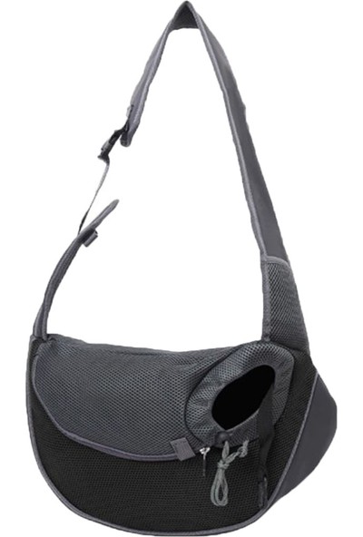 Carneil Koyu Gri Hanger Large Tek Omuz Askılı Küçük Irk Kedi Köpek Evcil Hayvan Taşıma Çantası NS27