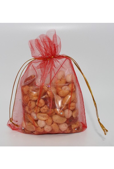 Mami Süs Dünyası Klasik Çerez Kesesi (100 Ad) 1401-C07 Kırmızı