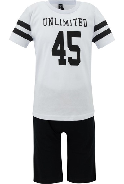 DeFacto Erkek Çocuk Baskılı Baskılı Tişört Ve Bermuda Şort Takımı U3512A621SM