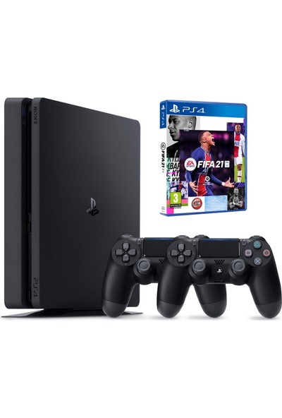 Sony Ps4 Slim 500GB Konsol + 2. Ps4 Kol + Ps4 Fifa 21Teşhir