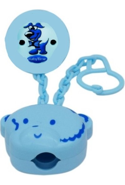Baby Time Babytime Askılı Silikon Emzik Saklama Kabı Panda Mavi BT200 Baby Time Babytime Askılı Silikon Emzik Saklama Kabı Panda Mavi BT200
