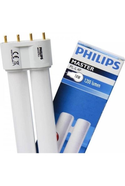Philips Master 18W 4p Pll Ampul Sarı 3000K Tasarruflu Kompak Floresan Lamba 22,6 cm Philips Master 18W 4p Pll Ampul Sarı 3000K Tasarruflu Kompak Floresan Lamba 22,6 cm