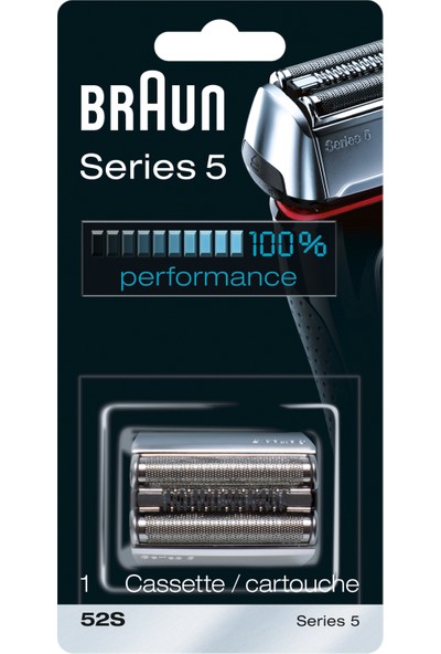 Braun 5 Serisi Tıraş Makinesi Yedek Başlığı Folyo ve Kesici Bıçak 52S Braun 5 Serisi Tıraş Makinesi Yedek Başlığı Folyo ve Kesici Bıçak 52S