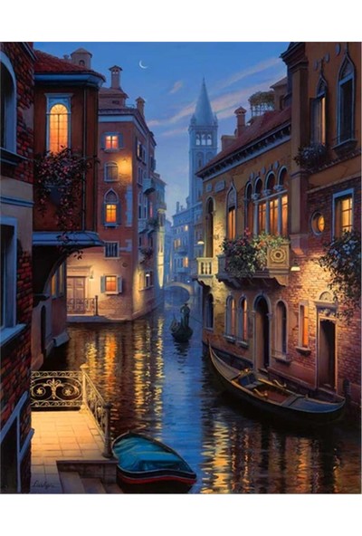 Movas Sanat Venedik Kanalları Elmas Mozaik Tablo Mozaik Puzzle 40 x 50 E20203105M Movas Sanat Venedik Kanalları Elmas Mozaik Tablo Mozaik Puzzle 40 x 50 E20203105M