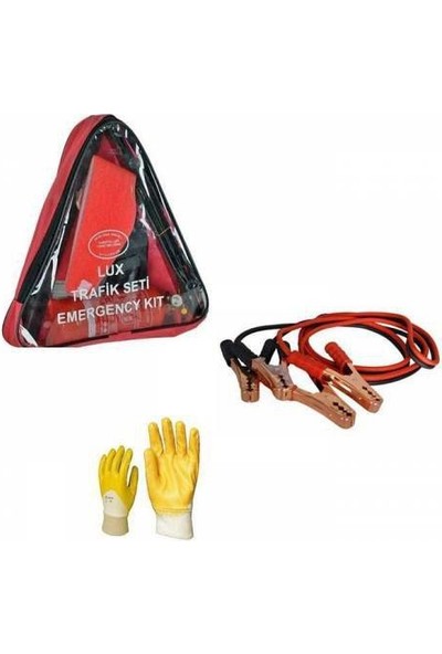 Masho Trend Tüv-Türk Trafik Seti +1200 Amper Akü Takviye Kablosu + Eldiven Masho Trend Tüv-Türk Trafik Seti +1200 Amper Akü Takviye Kablosu + Eldiven