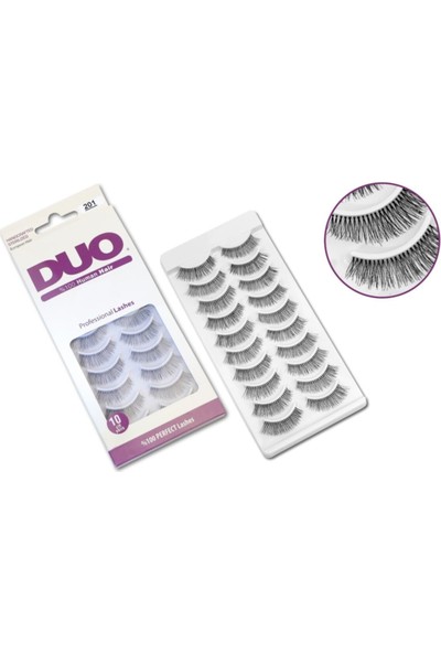 Duo 10'lu Takma Kirpik 201