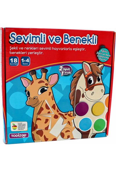 Todizoo Sevimli ve Benekli Eşleştirme Oyunu Todizoo Sevimli ve Benekli Eşleştirme Oyunu