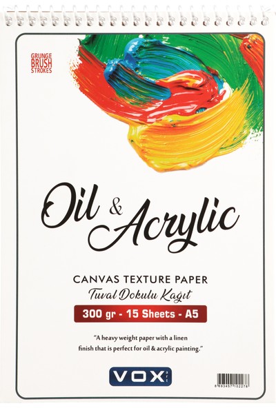 Vox Art 300 gr Akrilik Boya Defteri A5 15 Yaprak Vox Art 300 gr Akrilik Boya Defteri A5 15 Yaprak
