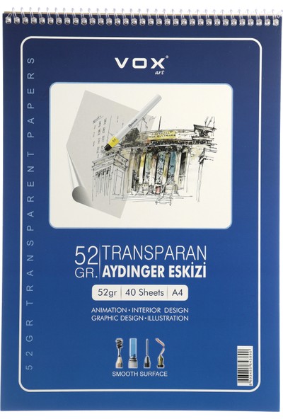 Vox Art 52 gr Aydınger Eskiz Defteri A4 40 Yaprak Vox Art 52 gr Aydınger Eskiz Defteri A4 40 Yaprak