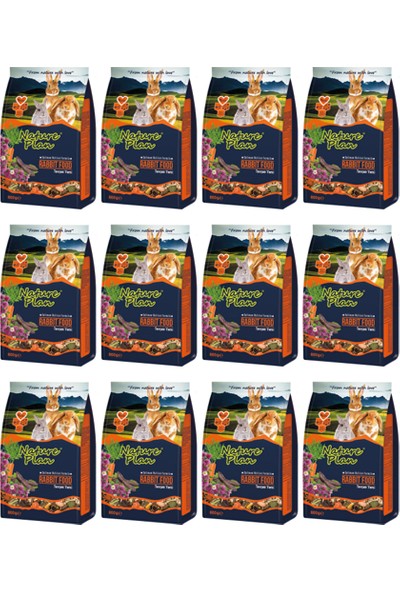 Nature Plan Tavşan Yemi 800 gr x 12 Adet Nature Plan Tavşan Yemi 800 gr x 12 Adet