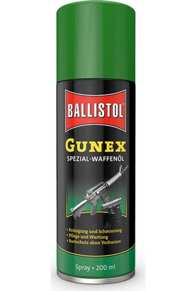 Ballistol Gunex 200 ml Sprey Sılah Bakım Yağı Bey Av Ballistol Gunex 200 ml Sprey Sılah Bakım Yağı Bey Av