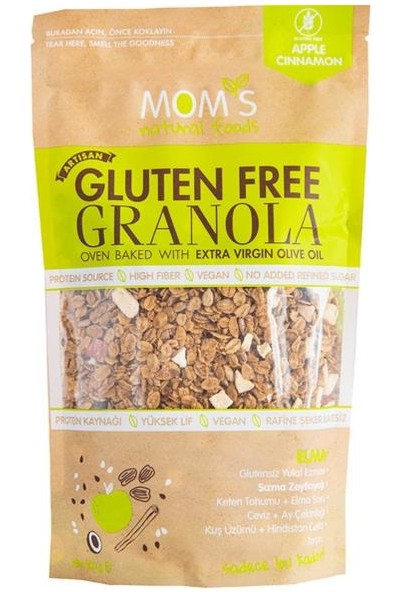 Mom's Mom’s Glutensiz Granola 300 gr Elma Tarçın