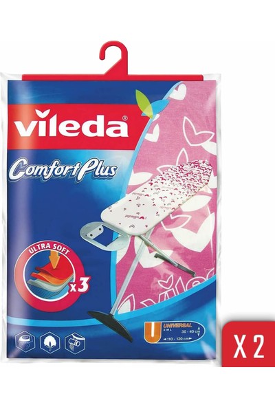Vileda Comfort Plus Ütü Masası Kılıfı 2'li Vileda Comfort Plus Ütü Masası Kılıfı 2'li