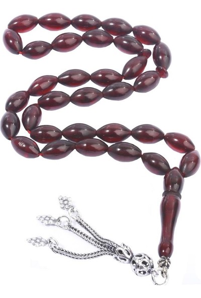 Som Gümüş & Tesbih 925 Ayar Gümüş Üzüm Salkım Püsküllü Ateş Kehribar Tesbih Som Gümüş & Tesbih 925 Ayar Gümüş Üzüm Salkım Püsküllü Ateş Kehribar Tesbih