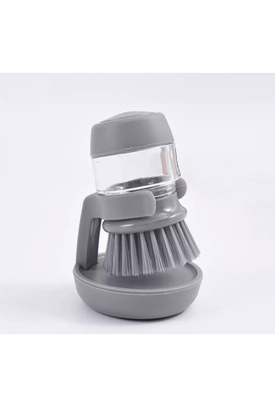 Züka Home Deterjan Hazneli Bulaşık Fırçası Gri