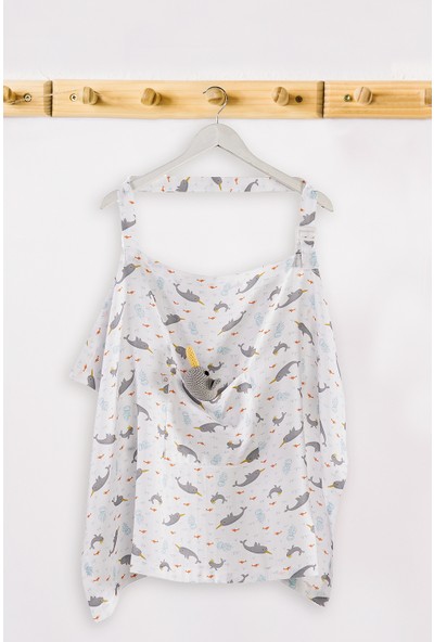 Tinylamb Unicorn Fish Müslin Emzirme Önlüğü 60 x 90 cm
