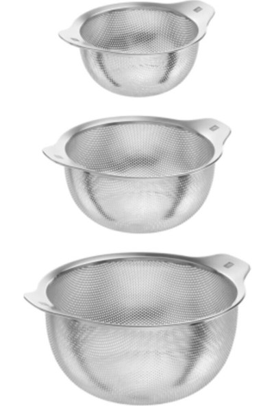 Zwilling Paslanmaz Çelik Tel Süzgeç 3'lü Set 24 x 20 x 16 cm.