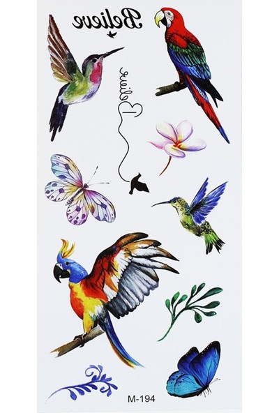 Takıştır Geçici Karışık Hayvan Dövme Tattoo