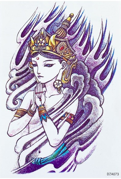 Takıştır Geçici Kadın Modelli Dövme Tattoo