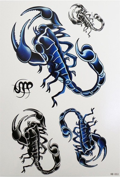 Takıştır Geçici Akrep Dövme Tattoo