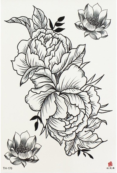 Takıştır Geçici Çiçek Dövme Tattoo